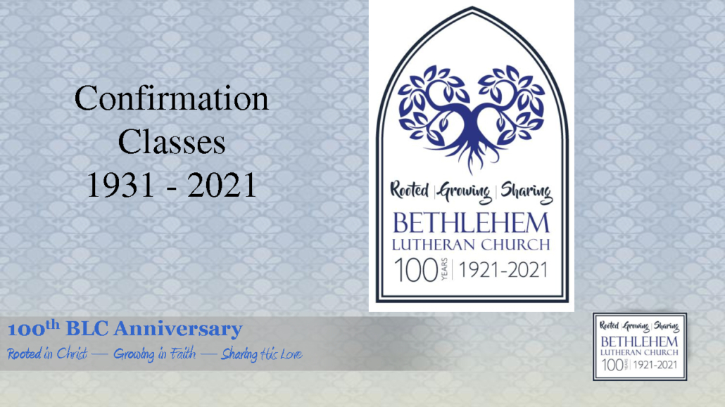 BLC Confirmation Classes_Jun2021 | Bethlehem Lutheran Church